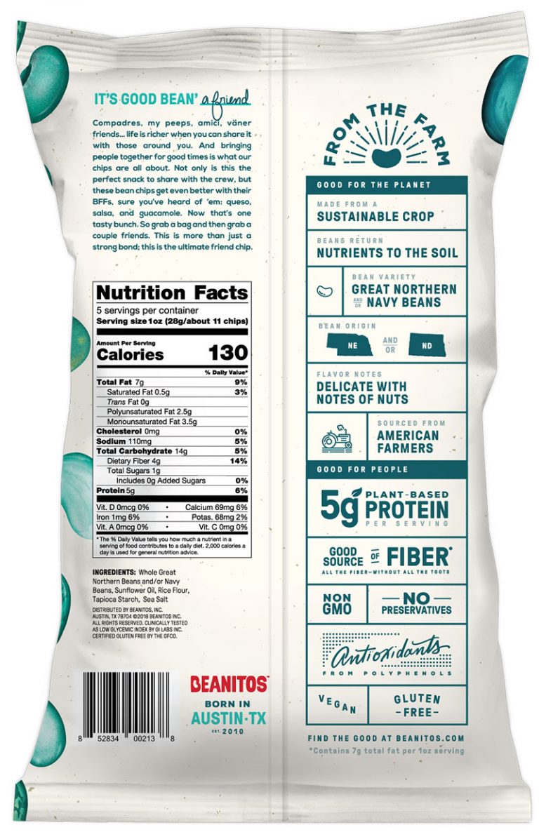 Beanitos Introduces New Bean Chip Line Made With Whole Beans