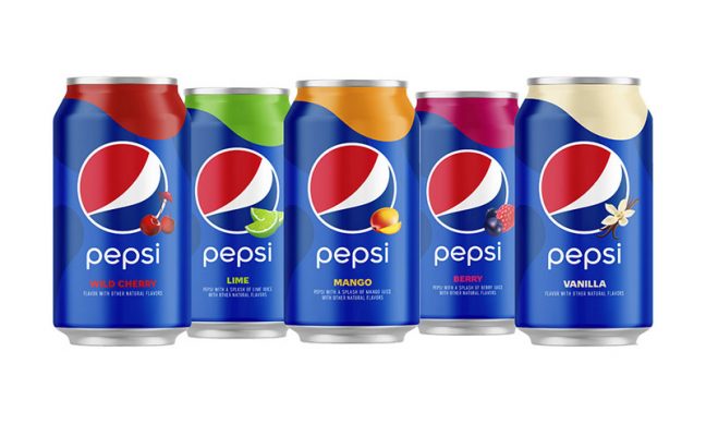 Pepsi Adds New Flavors Combining Cola And Fruit Juice