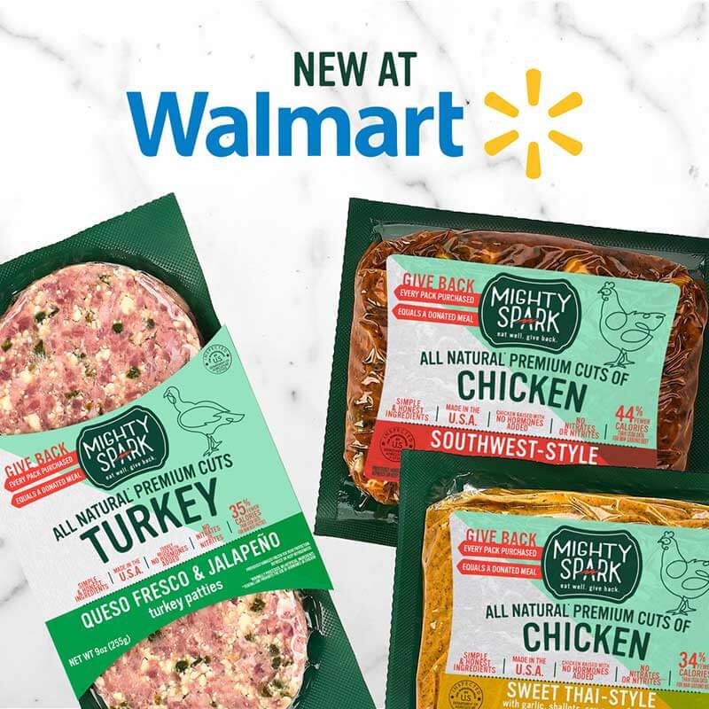 Mighty Spark Launches All-Natural Poultry At Walmart And CVS