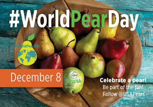 World Pear Day Scheduled In December, Kicking Off National Pear Month