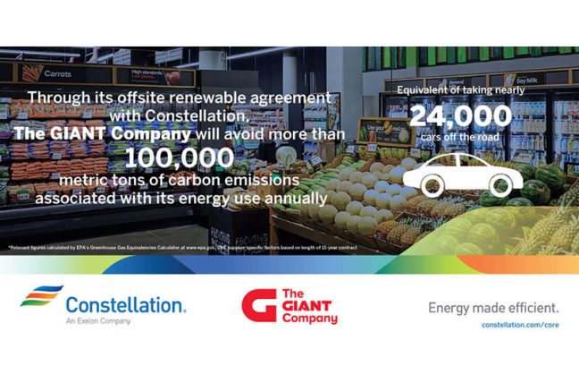 The Giant Co. Working With Constellation On Renewable Energy
