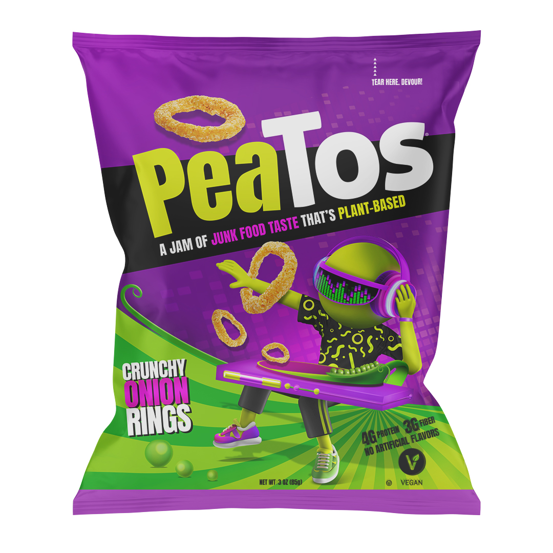 PeaTos Goes Plant-Based With A New Packaging Design And Mascot