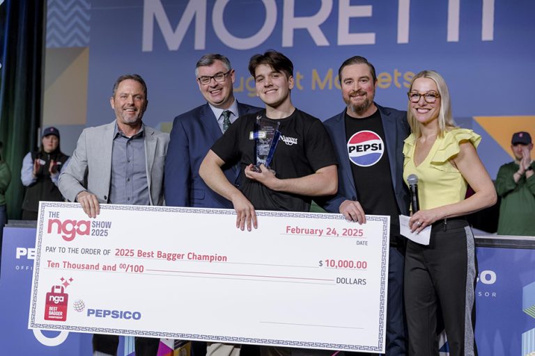 Nugget Markets' Moretti Wins NGA Best Bagger Championship
