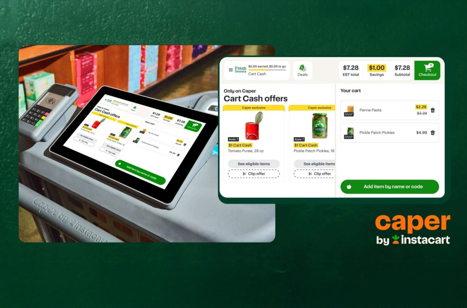 Instacart Rolls Out Additional Savings Features On Caper Carts