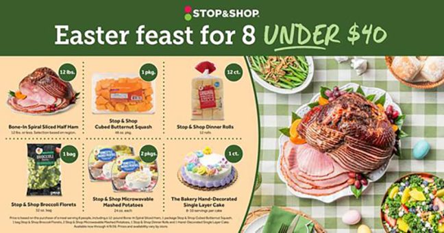 Stop & Shop Offers Easter Feast For 8 For Under $40, Free Garlic Bread